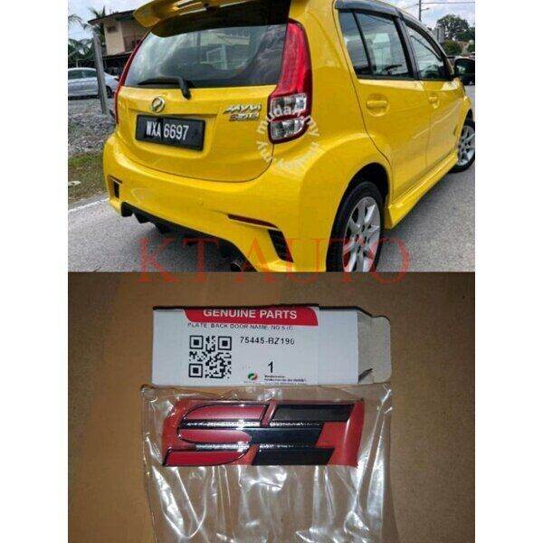 *ORIGINAL PERODUA MYVI LAGI BEST, ALZA REAR BONNET MARK (SE) EMBLEM ...