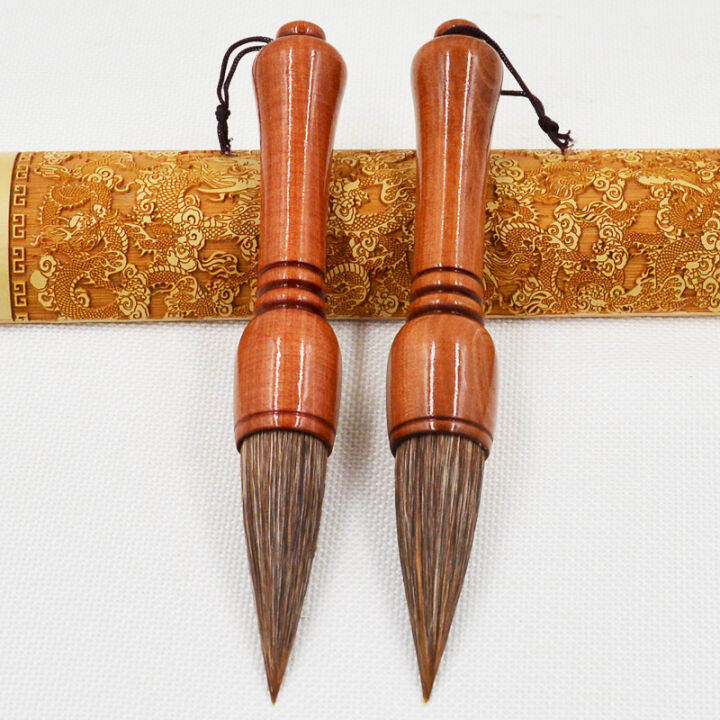 Solid wood bucket pen small large bear claw pen regular script official ...