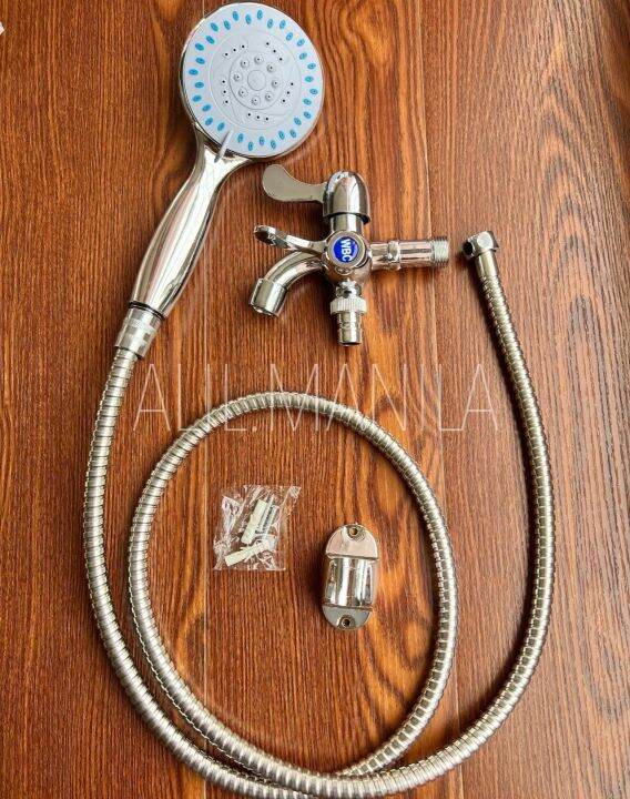 HIGH PRESSURE HANDHELD SHOWER SET WITH TWO WAY FAUCET SET | Lazada PH