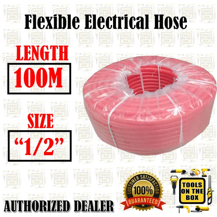 FLEXIBLE "1/2" HOSE ELECTRICAL ORANGE CONDUIT | Lazada PH