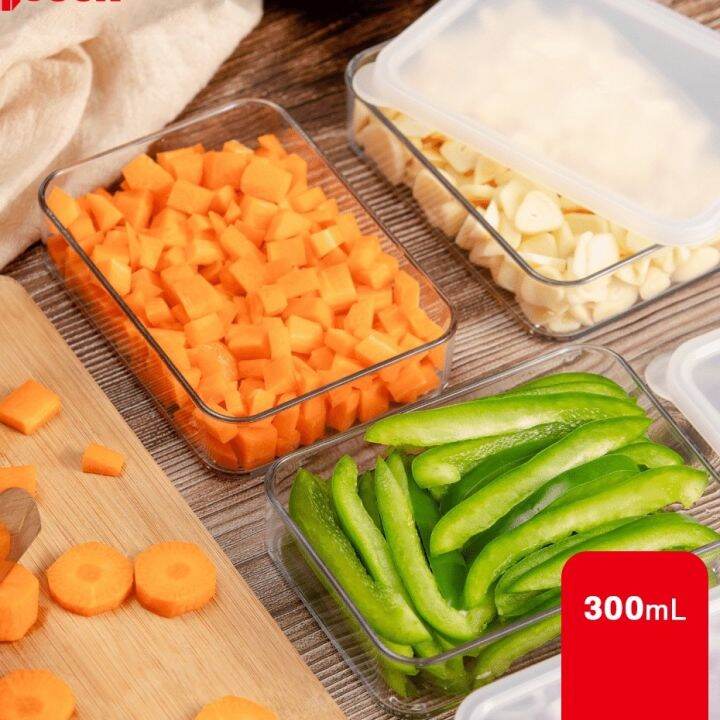 Food Container Flat 300ml (14x10x3.5 cm) - Kotak Makanan Penyimpanan ...