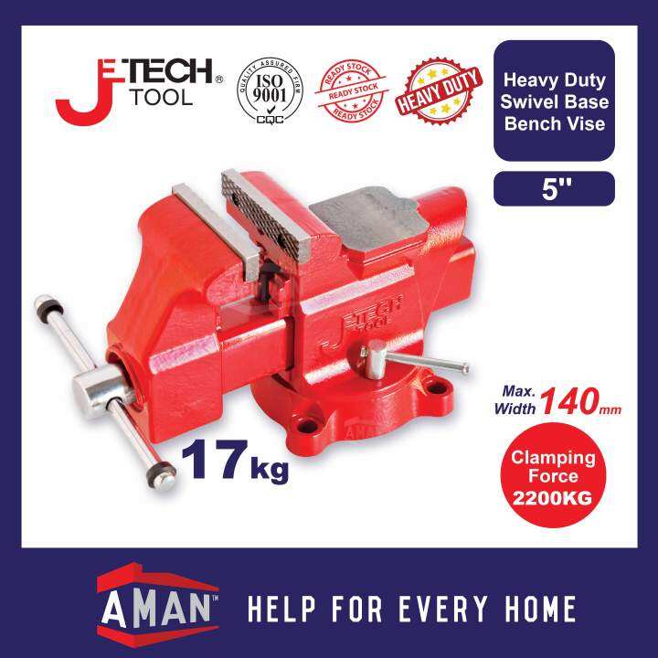 JETECH Heavy Duty Clamp Bench Vise Clamp Tool Grafting Tool Set Swivel ...