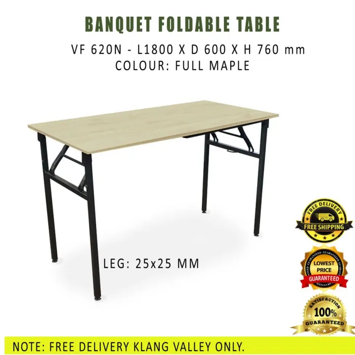 6X2 FT - BANQUET FOLDABLE TABLE | EVENT TABLE | MEJA DEWAN | TUITION ...