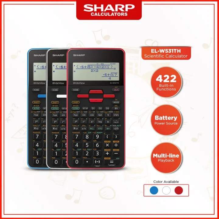 （In stock） Sharp Scientific Calculator with 420 Functions and Write ...
