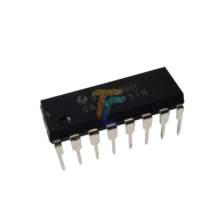 Original 74ls151 8 1 Line Selector Multiplexer IC dip ic Sn74ls151n ...