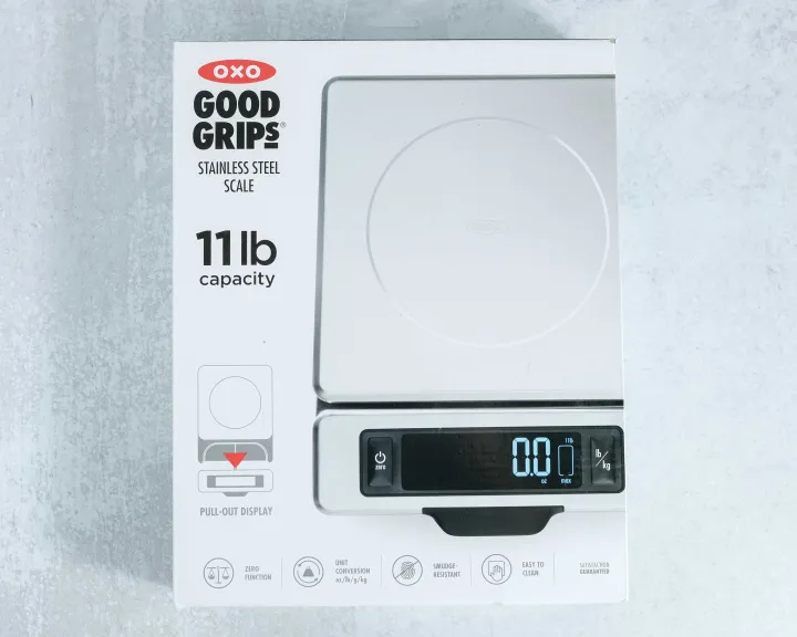 OXO Good Grips 11-Pound Stainless Steel Food Scale with Pull-Out ...