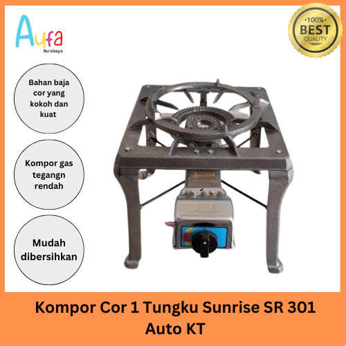 AUFA SURABAYA Kompor Cor 1 Tungku Sunrise SR 301 Auto KT | Lazada Indonesia