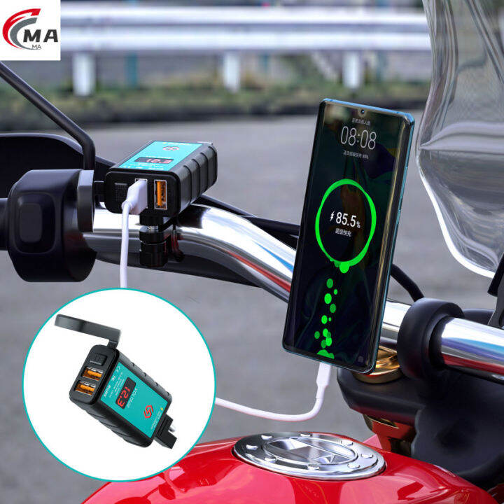 【In Stock】12V24V USB Motorcycle Charger Waterproof Switch With ...