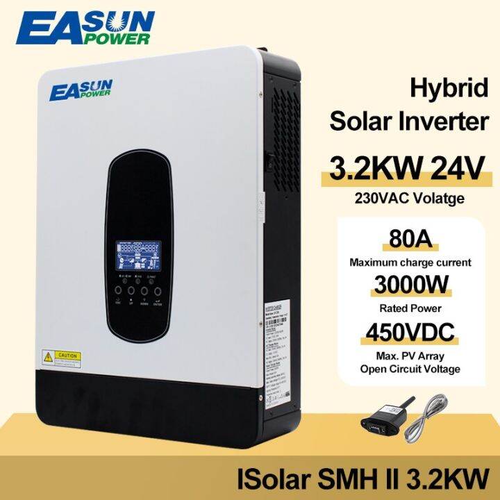 EASUN POWER 3.2K 230Vac Hybird Solar Inverter Pure Sine Wave Solar ...