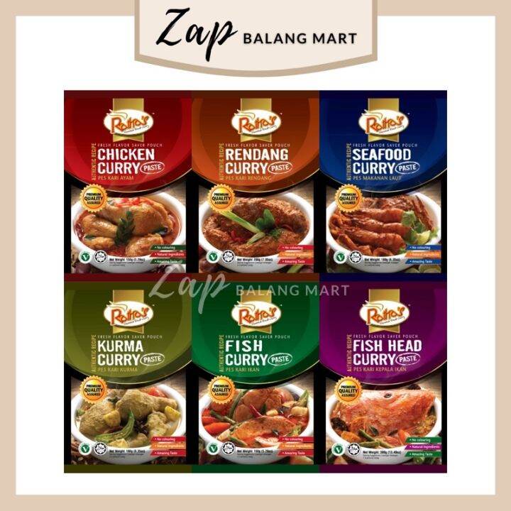 (HALAL/VEGETARIAN) Ratha’s Famous Raub Curry Paste (Chicken / Fish ...