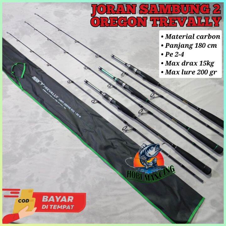 JORAN LIGHT JIGGING OREGON TREVALLY 180 CARBON SOLID PE 2-4 WARNA SIVER ...