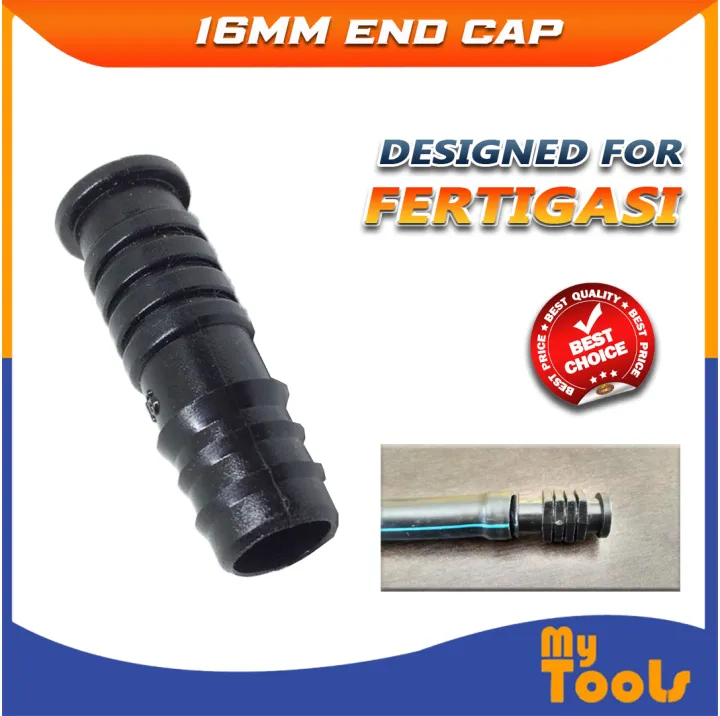 Mytools 16MM End Cap Endcap LDPE Pipe Poly Fitting Hydroponic Water Hose Connector Fertigasi ...