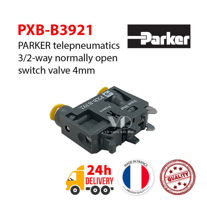 PARKER PXB-B3921 / PXB-B3911 telepneumatic 4mm 3/2-way switch normally opened / normally closed ...
