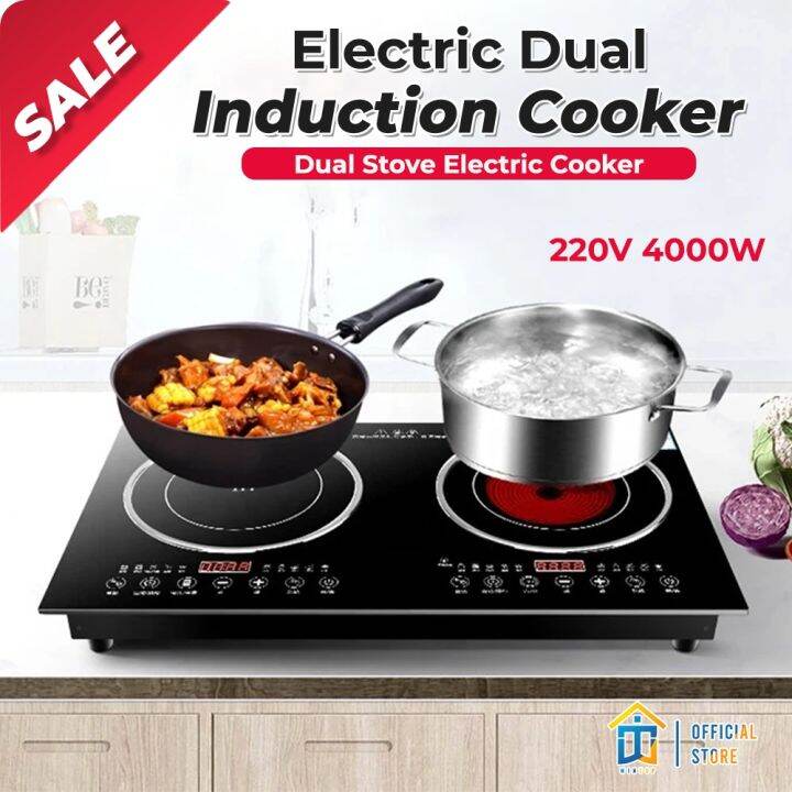 New Arrival Wintop Electric Dual Induction Cooker 220V 4000W Countertop ...