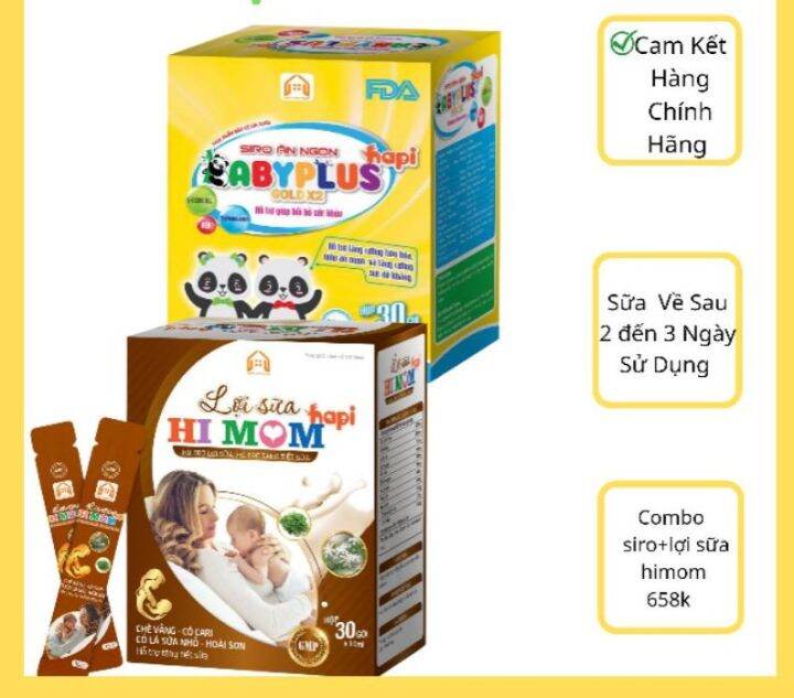 LỢI SỮA HI MOM Siro BABYPLUS HaPi Giúp Gọi Sữa Về Mát Sữa Thông Tắc ...