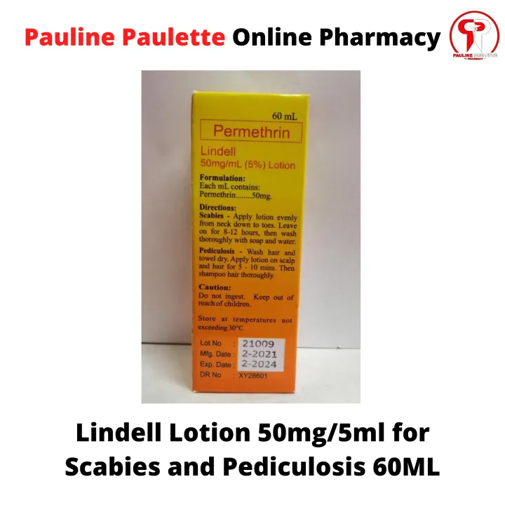 Lindell Lotion 50mg/5ml for Scabies and Pediculosis 60ML | Lazada PH
