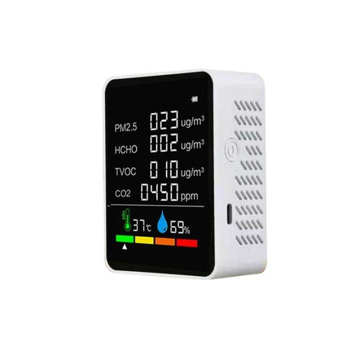 Wei Kean 6-in-1 air quality detector temperature and humidity detection ...