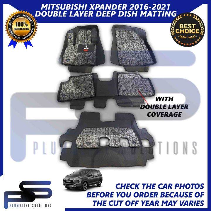 7D Double Layer Deep Dish Matting for Mitsubishi Xpander 2018 2019 2020 ...