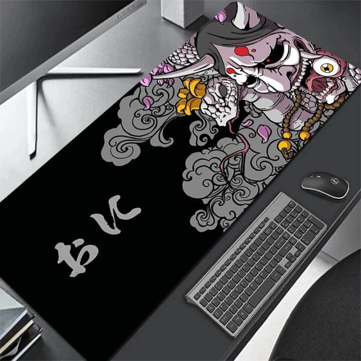 Japan Mouse Pad Dragon Black and White Deskmat Playmat Laptop Anime ...