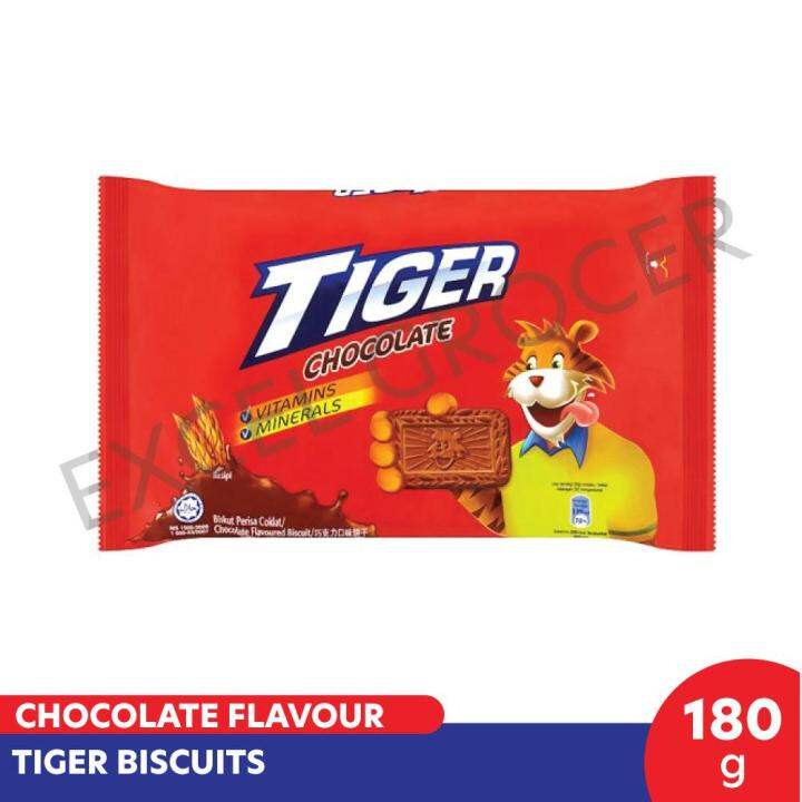 Tiger Biscuits Chocolate Flavour 180g | Lazada