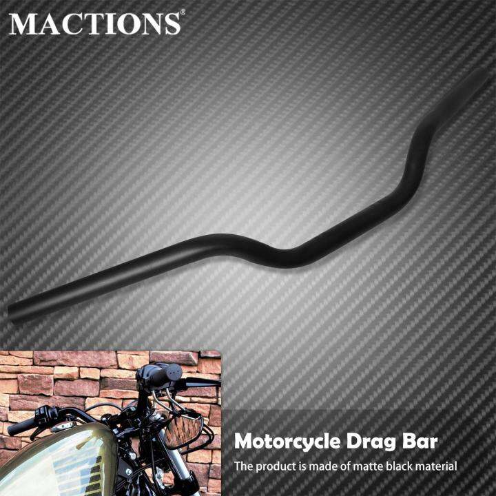 Motorcycle 25mm Handlebar Drag Straight Bar Black For Harley Sportster ...