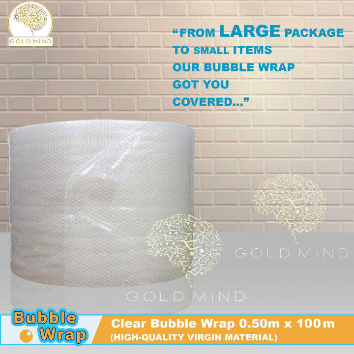 Clear Bubble Wrap 0.50 meter x 100 meters in Quezon City (HIGH:QUALITY VIRGIN MATERIAL) - Gold ...