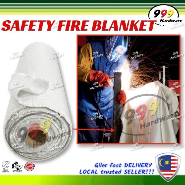 999 SAFETY FIRE BLANKET [30mtr] 防火灭火毯 / FIBERGLASS FABRIC / FIREPROOF ...
