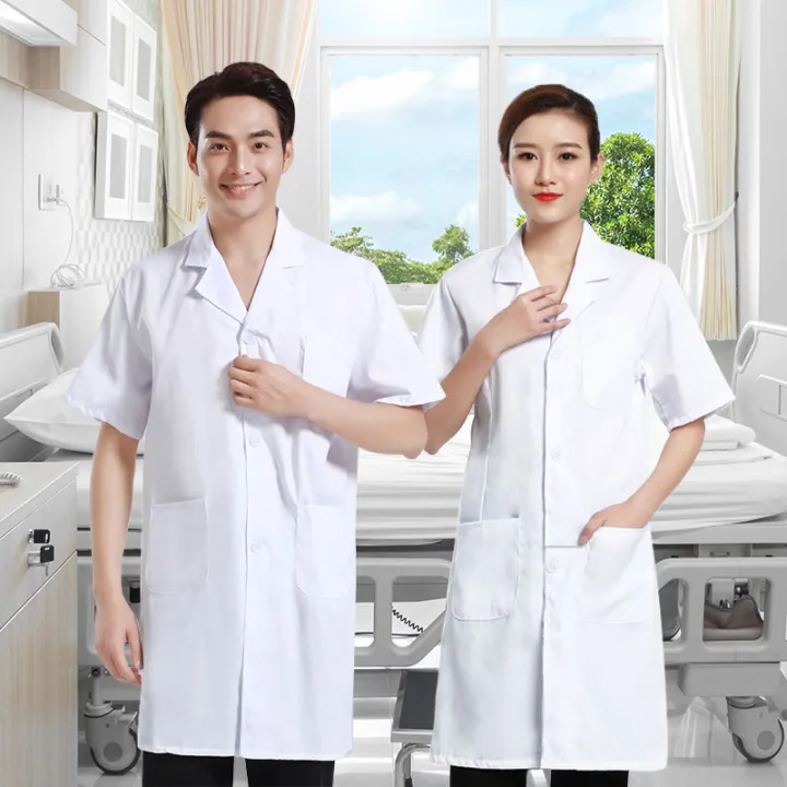 Slim Universal Long Sleeve Lab Gown For Women and Men Laboratory Gown ...