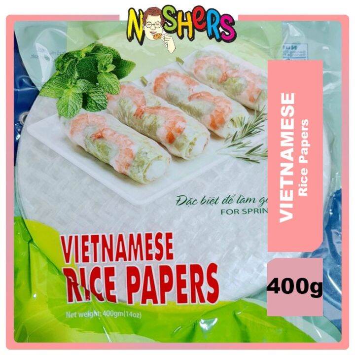 Noshers Vietnamese Rice Papers Spring Roll Wrapper 22cm 400g | Lazada PH
