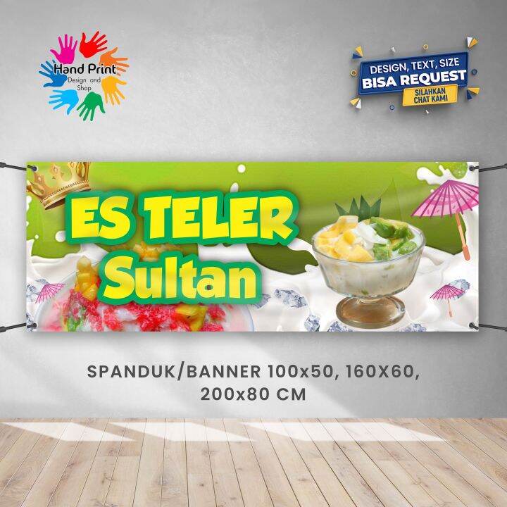 Spanduk Banner Es Teler Sultan Hijau B Gratis Memesan Desain | Lazada ...