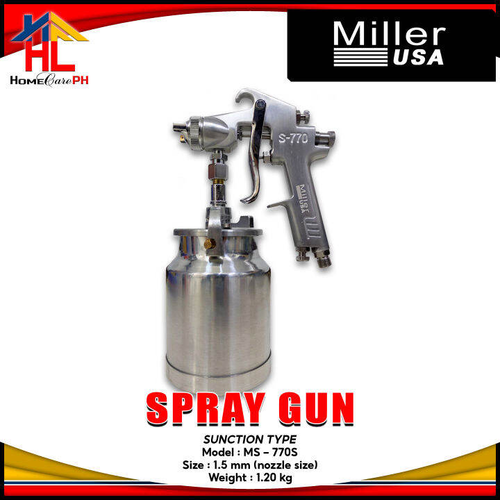 Miller Spray Gun Suction Type MS-770S | Lazada PH