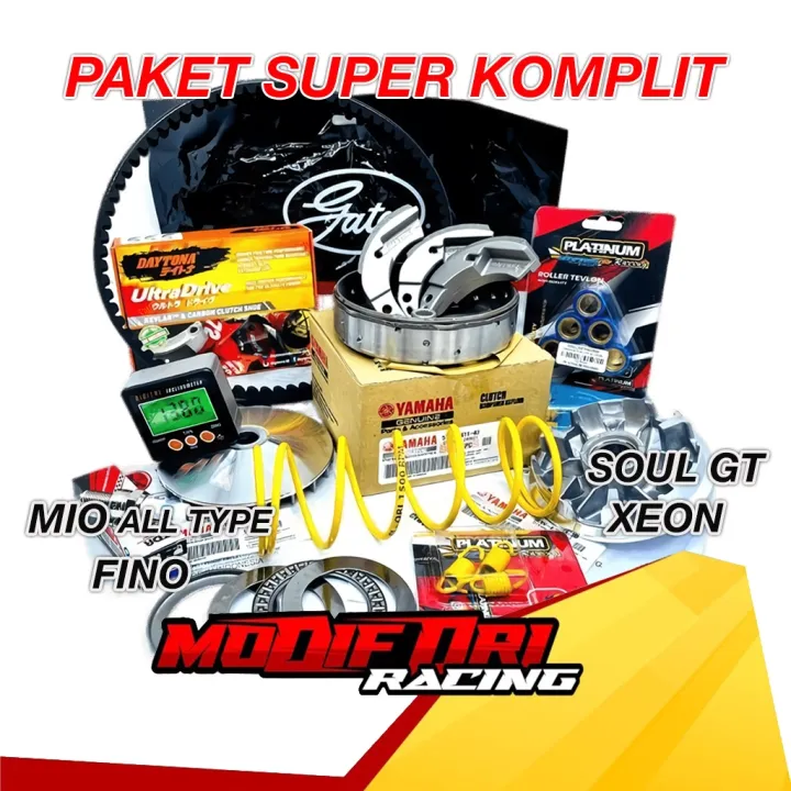 PAKET KIRIAN CVT MIO J / SOUL GT 115 - 125 / X RIDE / MIO M3 UPGRADE ...