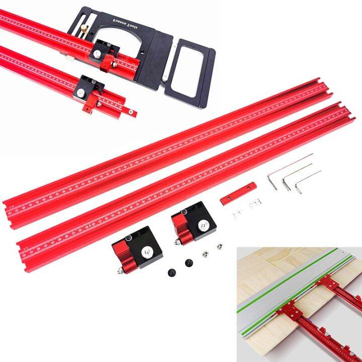 Aluminum Alloy Woodworking Extension Guide Rail T-Track Connector For ...