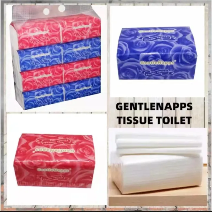 GENTLE NAPPS 260 Sheets Disposable Inter-Folded Facial Tissue Cleaning ...