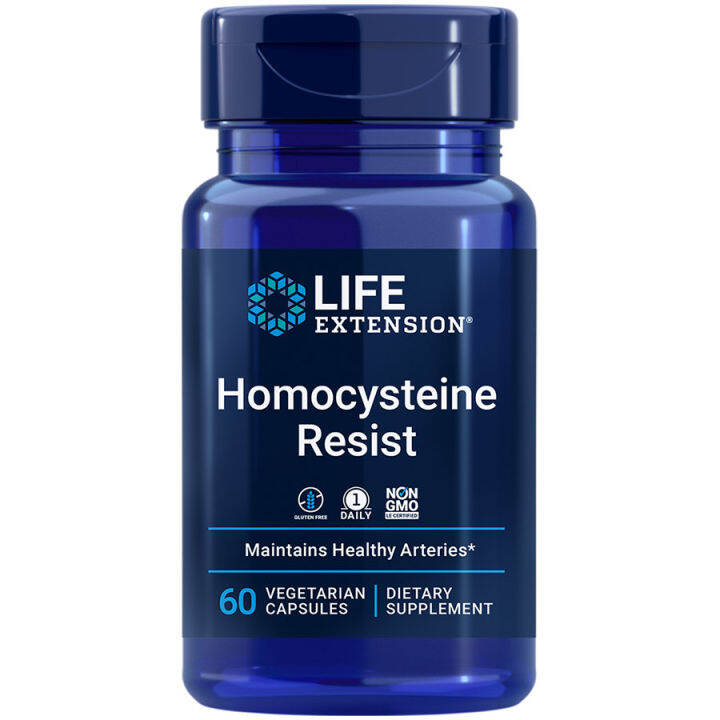 Life Extension Homocysteine Resist 60 Vegetarian Capsules | Lazada.co.th