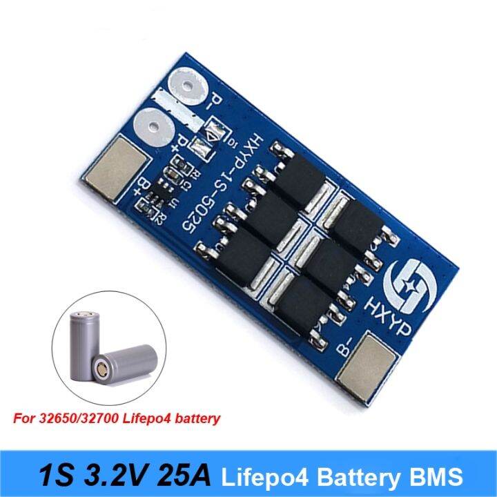 1S 3.2V 3.6V 25A LiFePo4 LiFe 32650 Battery Cell BMS Charger Protection ...