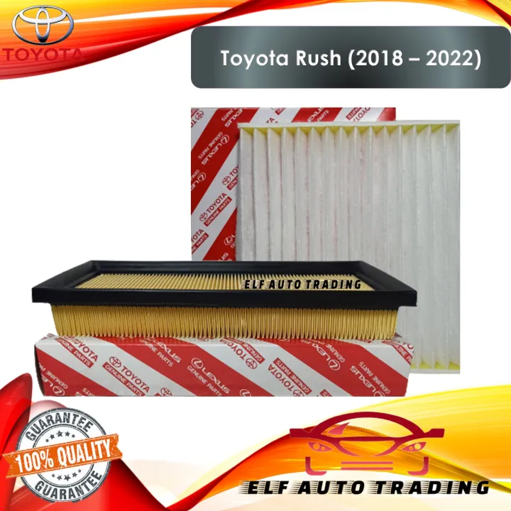 Combo Engine Air Filter and Cabin Filter for Toyota Rush (2018 - 2022 ...