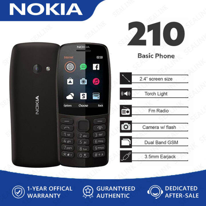 Original Nokia 210 Basic Mobile Phone Dual Sim, Camera, FM Radio ...