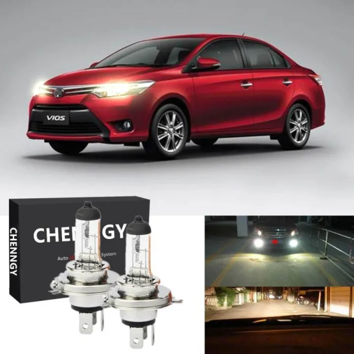 New For Toyota Vios NCP150 ( E J Spec ) - 2pc Headlamp HeadLight Light ...