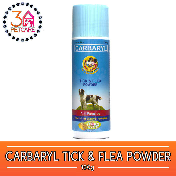 Doggie's Choice CARBARYL Tick and Flea Powder Dogs and Cats (100g ...