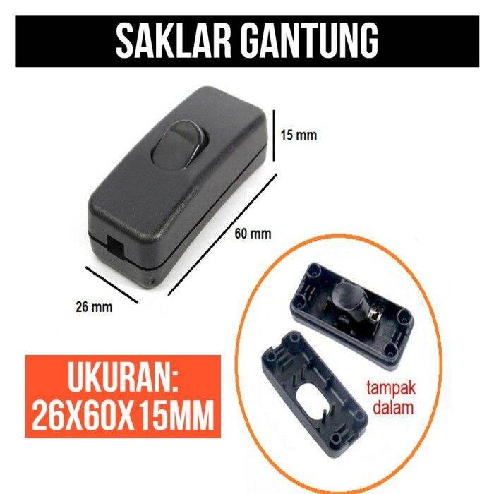 Saklar Gantung Switch 1 Tombol On Off Bedside Bed Side Lampu Meja ...