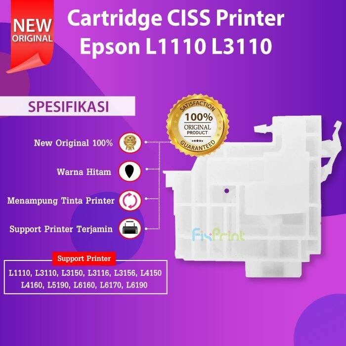 Cartridge CISS Epson L3110 L3156 L4150 L4160 L5190 L6160 L6170 L6190 ...