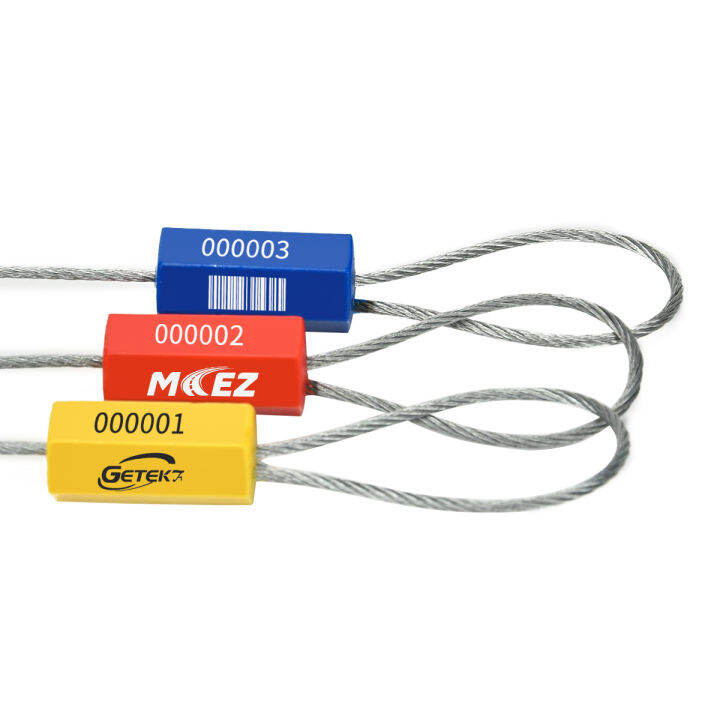 Security Cable Seals 50pcs Self-locking Metal Cable Tie, Seal Security ...