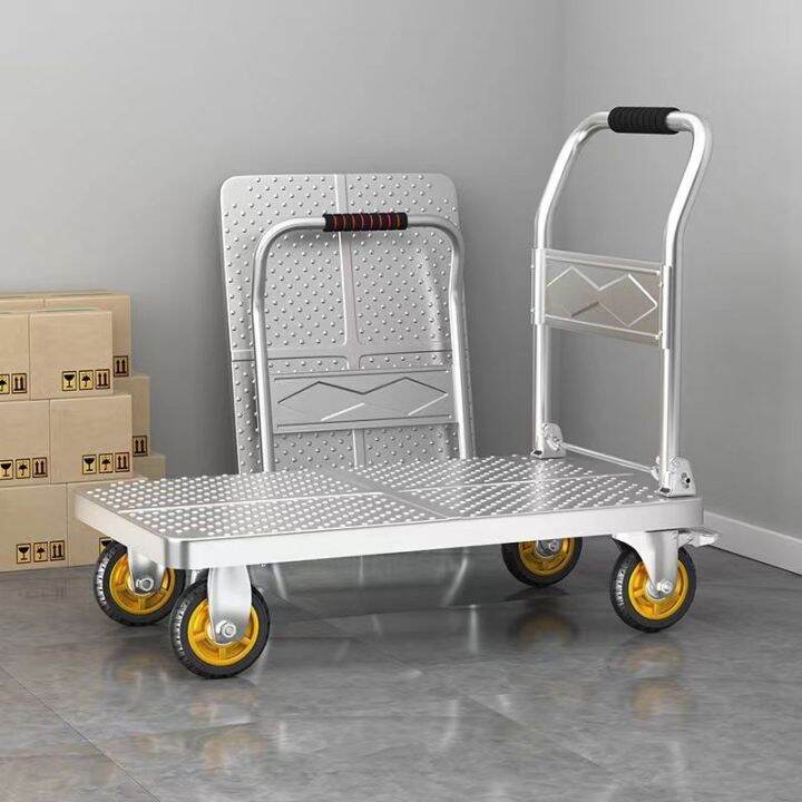 Heavy metal HAND TRUCK TROLLEY PLATFORM PUSH CART TROLLEY FOLDABLE ...