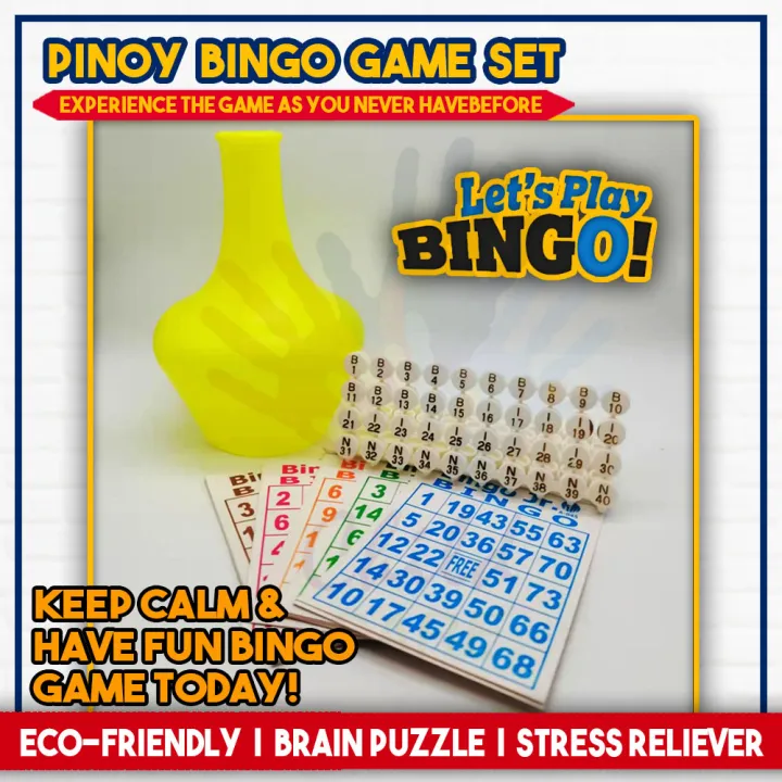 PINOY BINGO Classic Game Complete Set W/50 CARDS & 75 Tiles Multiplayer ...