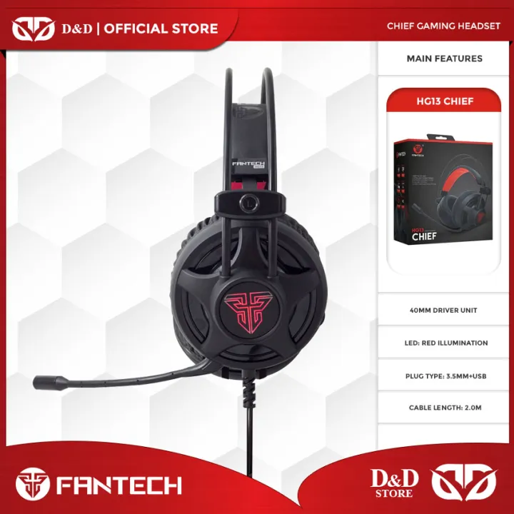 D&D | Fantech HG13 Chief Gaming Headset | 3.5mm+USB | Lazada PH