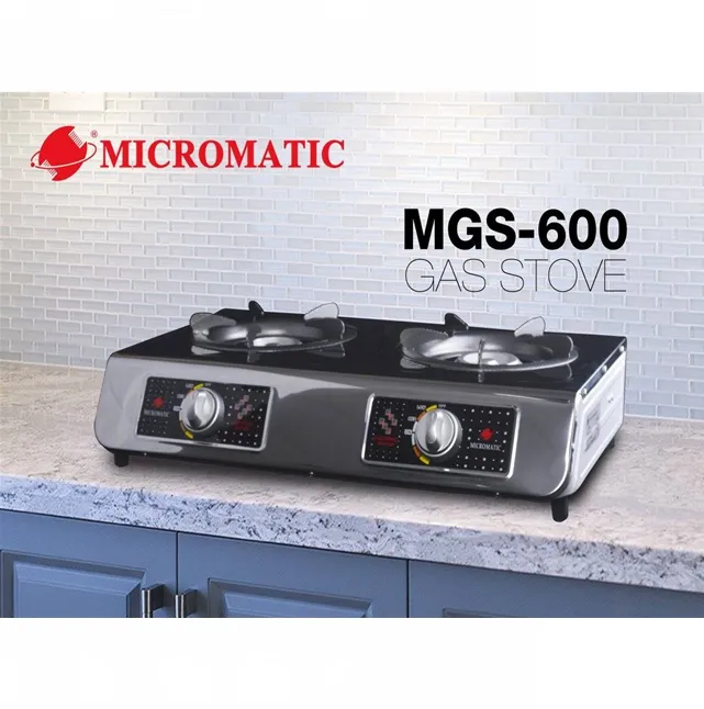 Micromatic MGS-600 Double Burner Gas Stove (Stainless) | Lazada PH