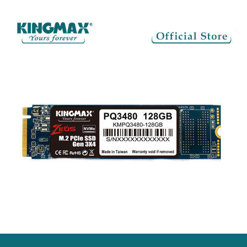 Kingmax 128GB NVMe PCIe Internal SSD Solid State Drive 3D NAND ...