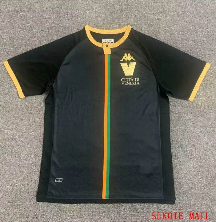 Venice Home เสื้อเจอร์ซีย์สีดำ23-24ฉบับแฟนๆเสื้อแข่งฟุตบอลคุณภาพแบบไทย ...