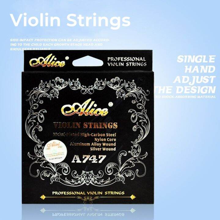 Alice A747 Violin Strings 4 String E String X2 For 44 34 12 14 18 Violins Plated Steel 